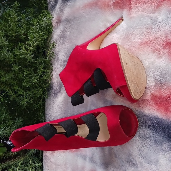 Dollhouse | Shoes | Red Strappy Heels | Poshmark